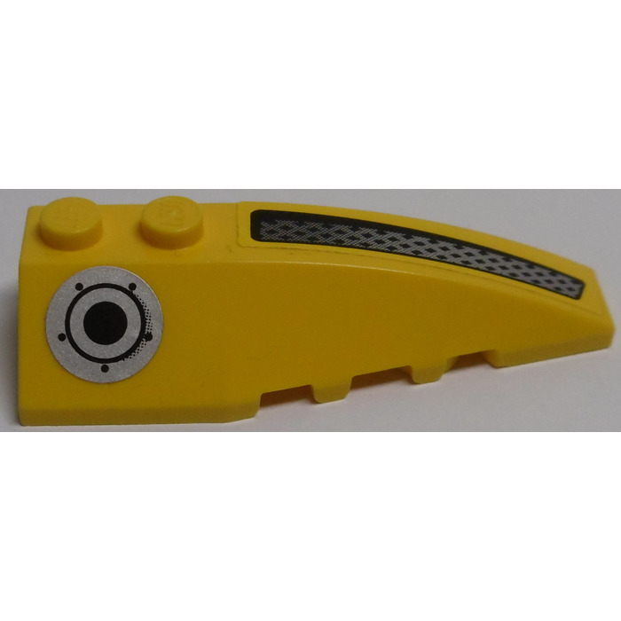 LEGO Wedge 2 x 6 Double Right with Silver Fuel Intake and Silver Grille ...