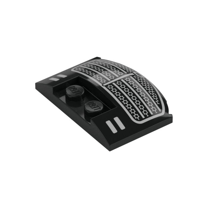 LEGO Wedge 3 x 4 x 0.7 with Recess with Engine Grille (93604 / 107552 ...