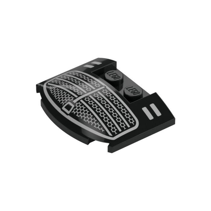 LEGO Wedge 3 x 4 x 0.7 with Recess with Engine Grille (93604 / 107552 ...