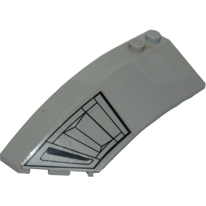 LEGO Wedge 3 x 8 x 2 Curved Left with Air Intake Sticker (41750 ...