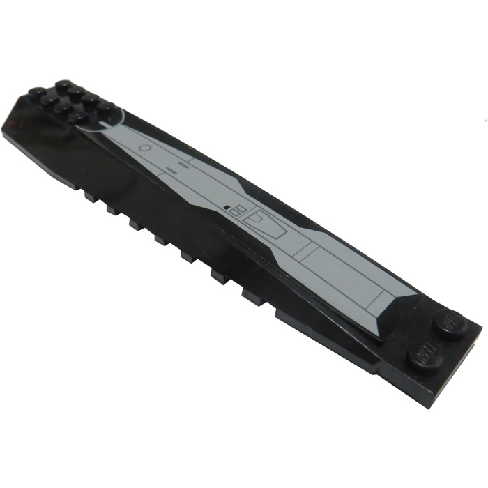 LEGO Wedge 4 x 16 Triple Curved with SW V-wing Starfighter Sticker ...