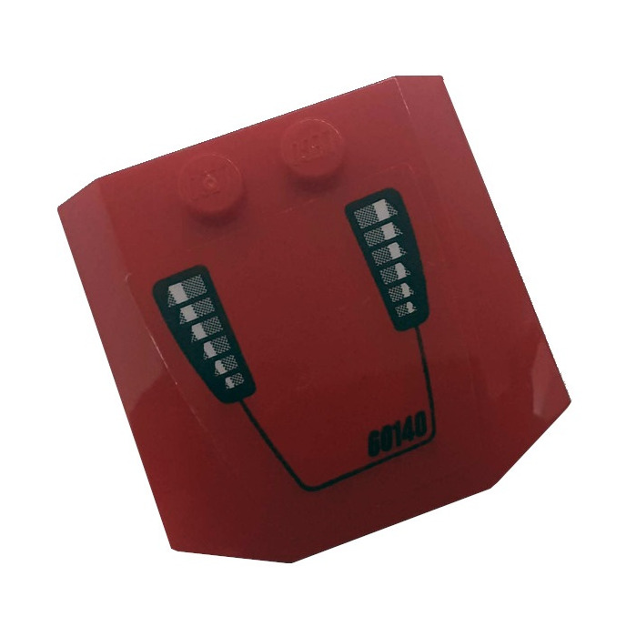 LEGO Wedge 4 x 4 Curved with Double Grille and Hood Sticker (45677 ...