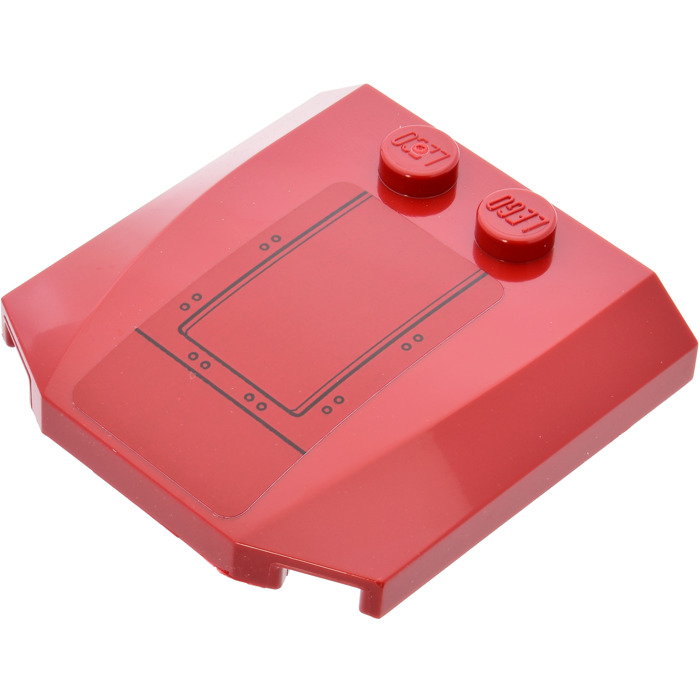 LEGO Wedge 4 x 4 Curved with Panel Sticker (45677) | Brick Owl - LEGO ...