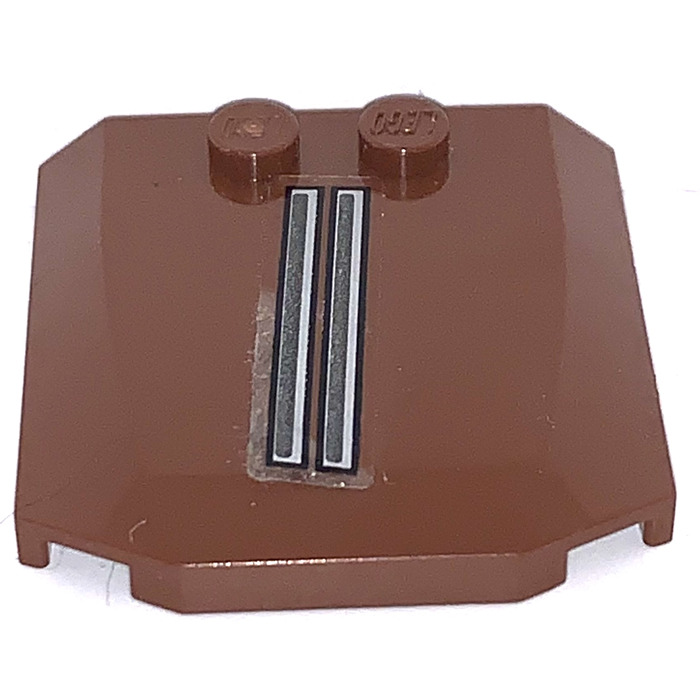 LEGO Wedge 4 x 4 Curved with Stripes Sticker (45677) | Brick Owl - LEGO ...