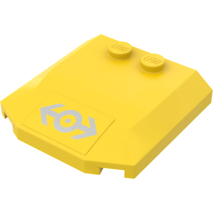 LEGO Wedge 4 x 4 Curved with Train Logo Sticker (45677) | Brick Owl ...