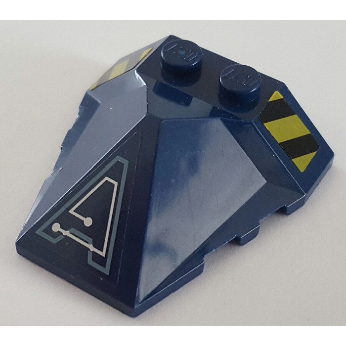 LEGO Wedge 4 x 4 Quadruple Convex Slope Center with "A" Circuitry and ...