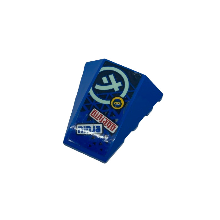 LEGO Wedge 4 x 4 Triple Curved without Studs with 'Ninjago' and 'ninja ...