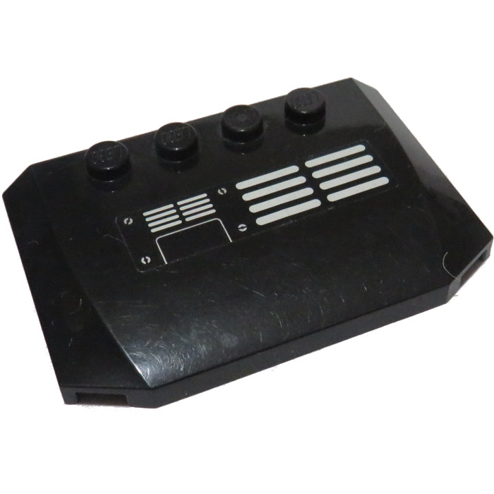 LEGO Wedge 4 x 6 Curved with Grille and Screws Sticker (52031) | Brick ...