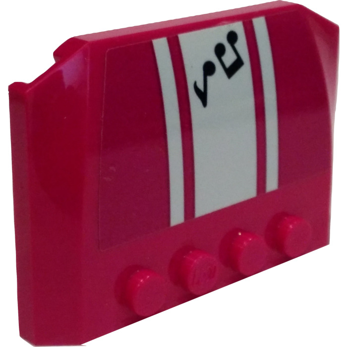 LEGO Wedge 4 x 6 Curved with Musical Notes Sticker (52031) | Brick Owl ...