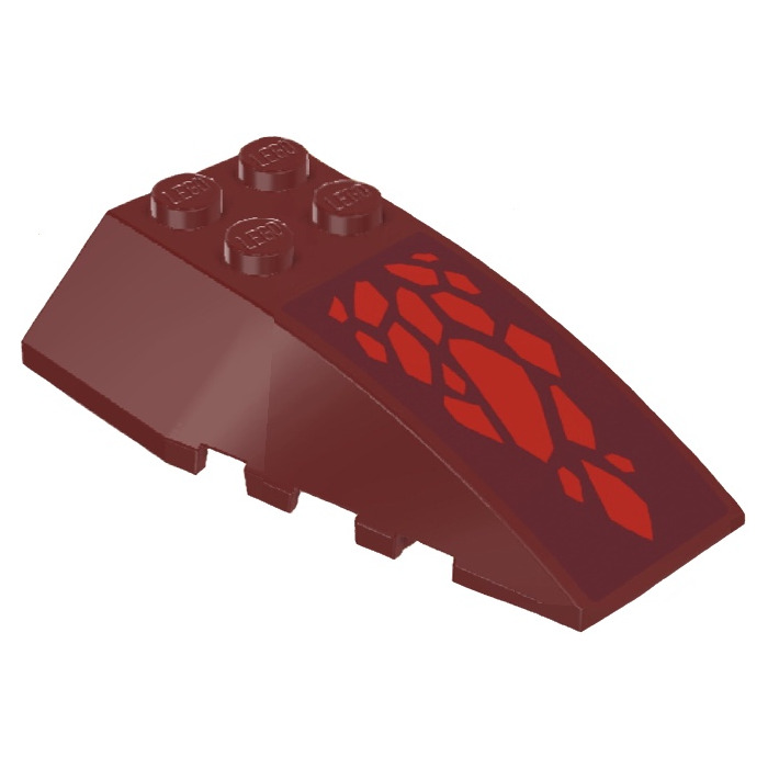 LEGO Wedge 6 x 4 Triple Curved with Tail Scales Sticker (43712) | Brick ...