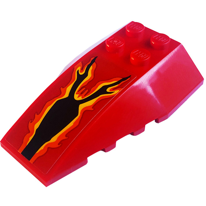 LEGO Wedge 6 x 4 Triple Curved with Veins, Trim Sticker (43712) | Brick ...