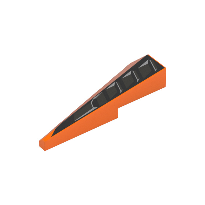 LEGO Wedge Slope 2 x 5 (45°) Right with Black Air Vent (3505 / 114622 ...