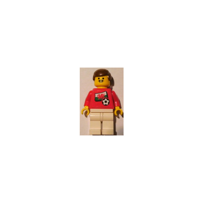 LEGO Welsh Football Player with Moustache with Stickers Minifigure ...