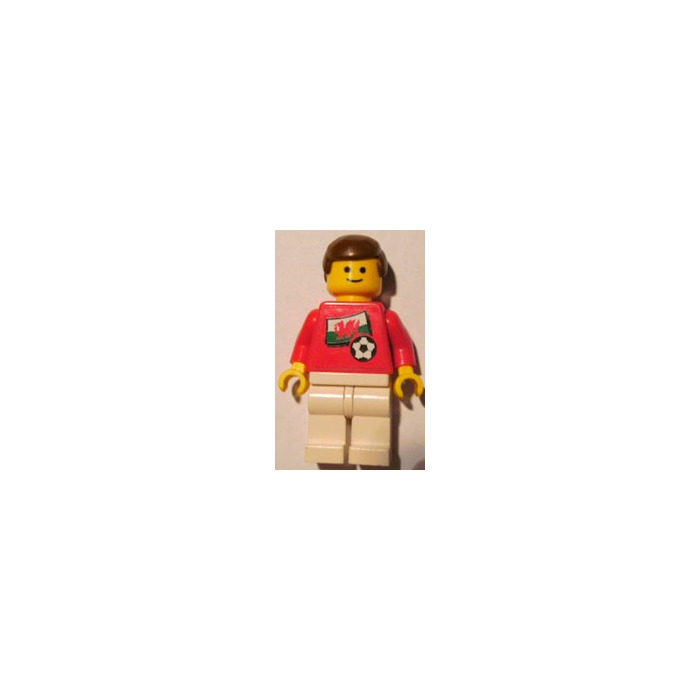 LEGO Welsh Football Player with Standard Grin with Stickers Minifigure ...