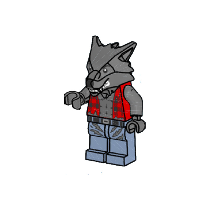 LEGO Werewolf with Red Shirt and Gray Fur Minifigure | Brick Owl - LEGO ...