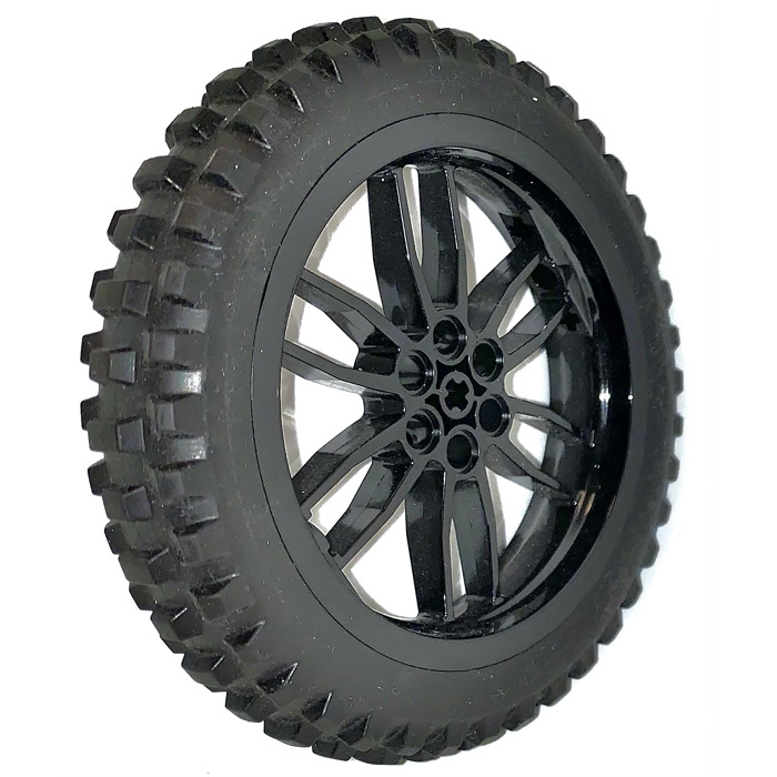 LEGO Wheel 75 x 17mm with Motorcycle Tyre Ø 100,6 (88517) | Brick Owl ...