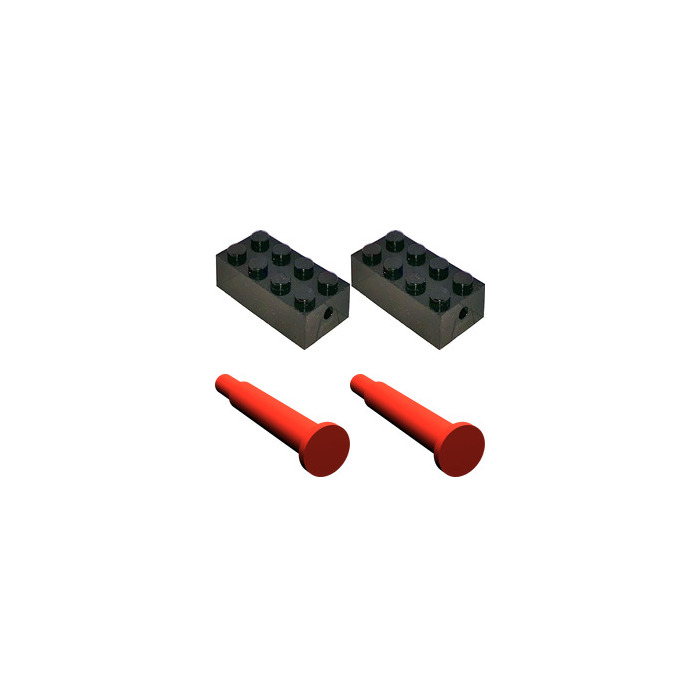 LEGO Wheel Bricks with Large Red Train Wheels Set 1143 | Brick Owl ...