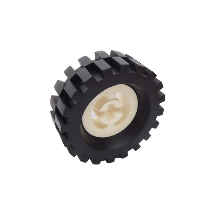 LEGO Wheel Hub 8 x 17.5 with Axlehole with Tire 30 x 10.5 with Ridges ...