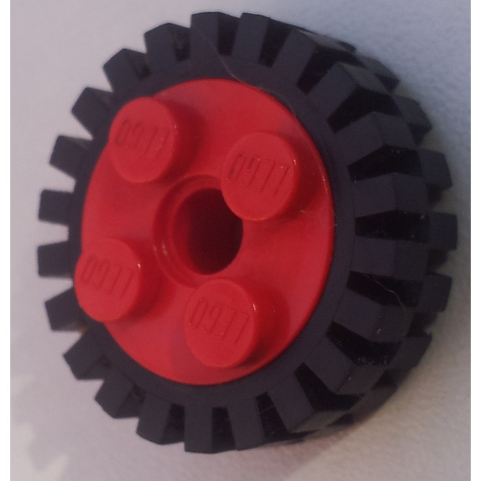 LEGO Wheel Rim 10 x 17.4 with 4 Studs and Technic Peghole with Narrow ...