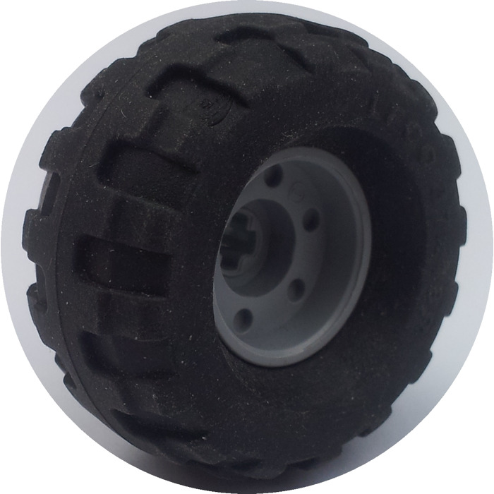 LEGO Wheel Rim Ø18 x 14 with Axle Hole with Tire Balloon Wide Ø37 x 18 ...
