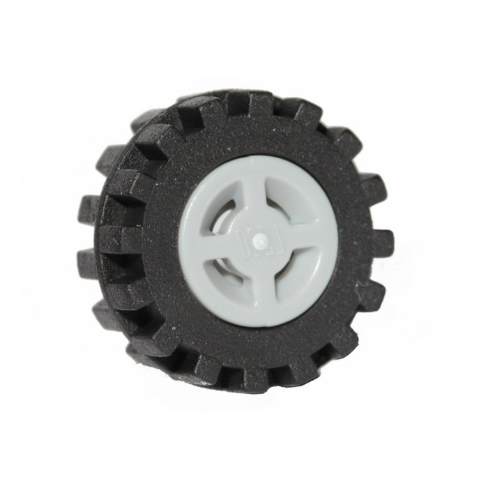 LEGO Wheel Rim Ø8 x 6.4 with Side Notch with Tire with Offset Tread ...