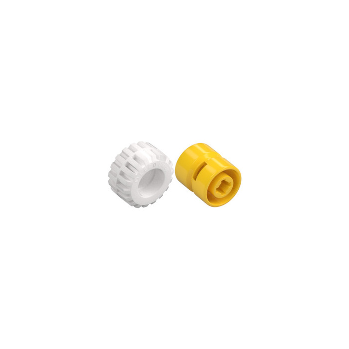 LEGO Wheel Rim Wide Ø11 x 12 with Notched Hole with Tire 21mm D. x 12mm ...