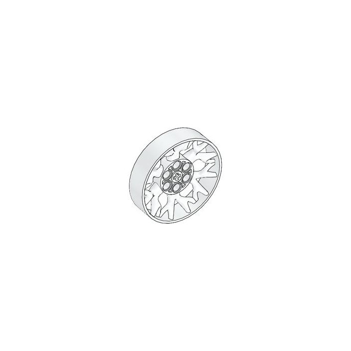 LEGO Wheel with Curved Spokes (7230) | Brick Owl