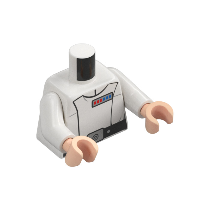 LEGO Admiral Yularen (Colonel) with Swept Back Hair Minifig Torso (3814 ...