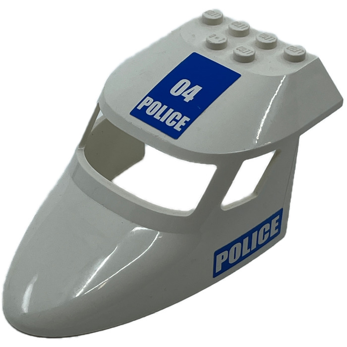 LEGO Airplane Cockpit 6 x 10 x 4 with '04 POLICE' Sticker (87613 ...