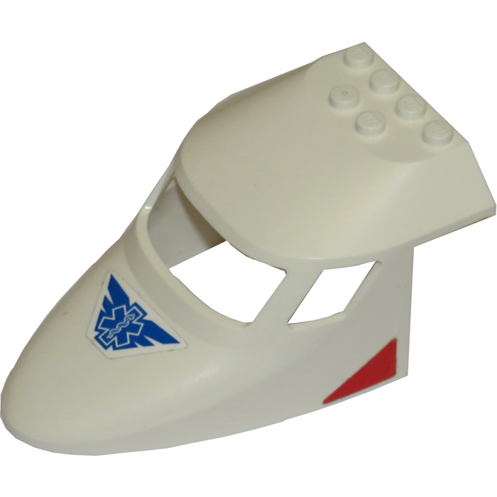 LEGO Airplane Cockpit 6 x 10 x 4 with Blue EMT Star from Set 60116 ...