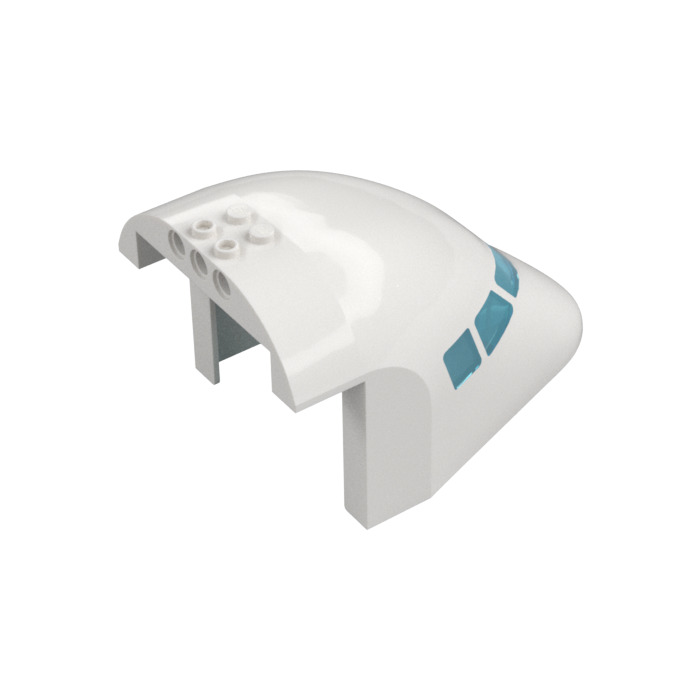 LEGO White Airplane Cockpit 8 x 12 x 6 with Glass (67241) | Brick Owl ...