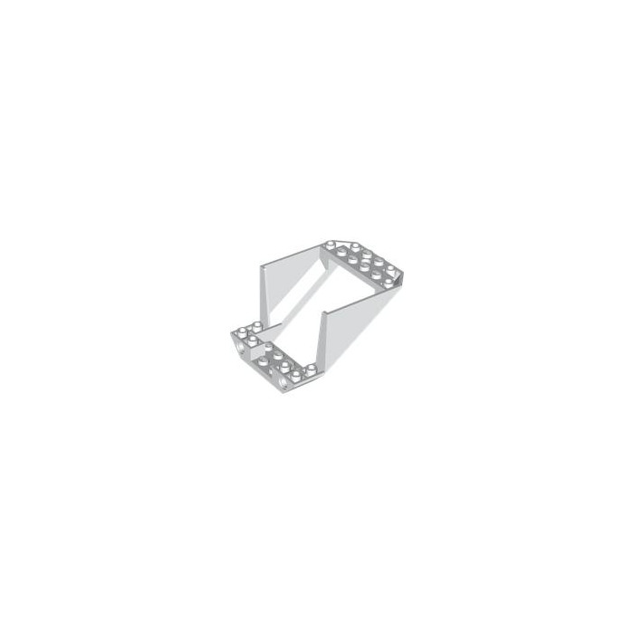 LEGO White Airple Tail 6 x 8 x 4 with Cut Out (5124) | Brick Owl