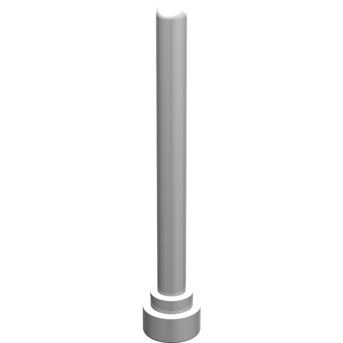 LEGO White Antenna 1 x 4 with Rounded Top (3957 / 30064) | Brick Owl ...