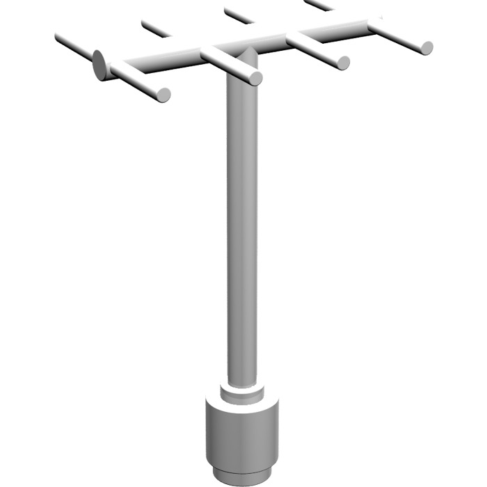 LEGO White Antenna 1 x 5 with Side Spokes (3144) | Brick Owl - LEGO ...