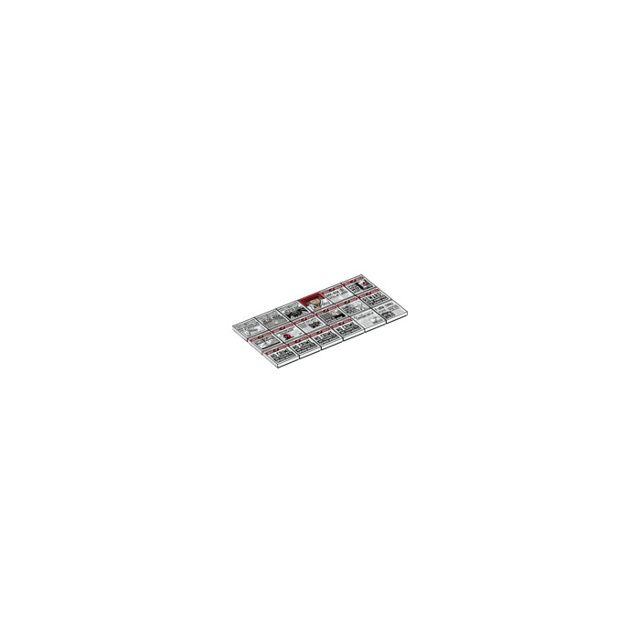LEGO White Bag of Tile 2 x 2 Daily Bugle Newspapers (79994) | Brick Owl