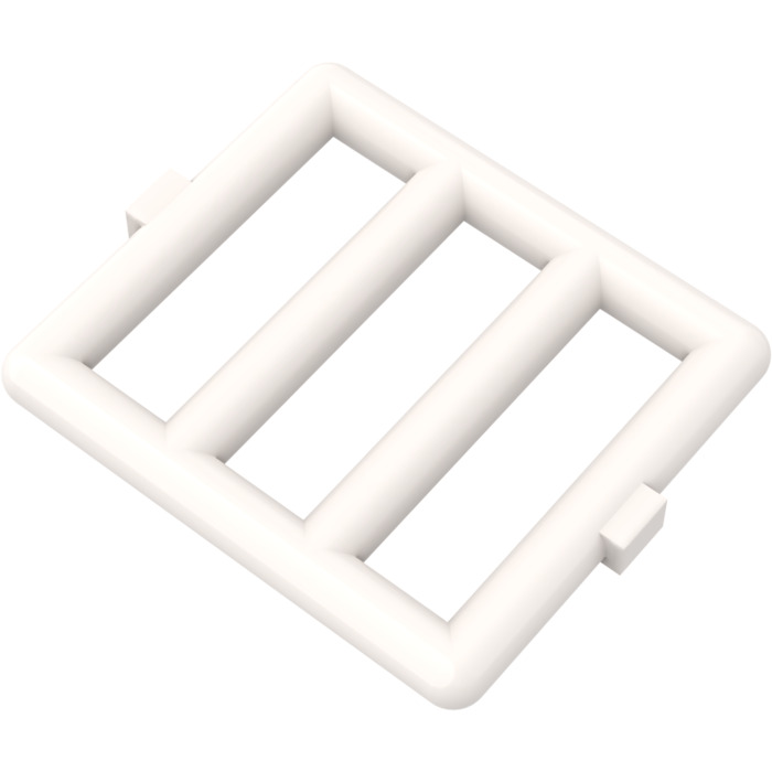 LEGO White Bar 1 x 4 x 3 with 2 Window Hinges (6016) | Brick Owl - LEGO ...