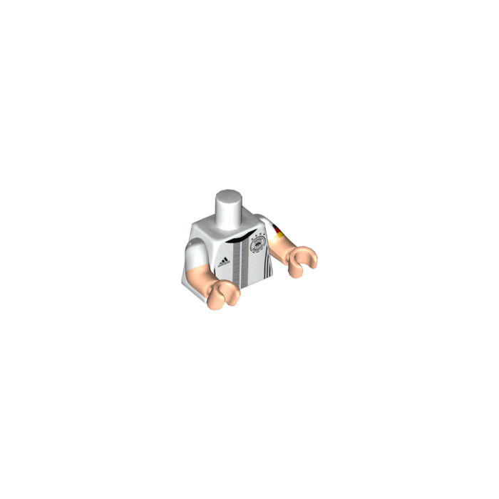 LEGO White Bastian Schweinsteiger (7) Minifig Torso (973 / 16360 ...