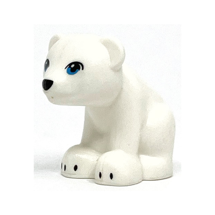 LEGO White Bear (Sitting) with Dark Azure Eyes (14732 / 25403) | Brick Owl
