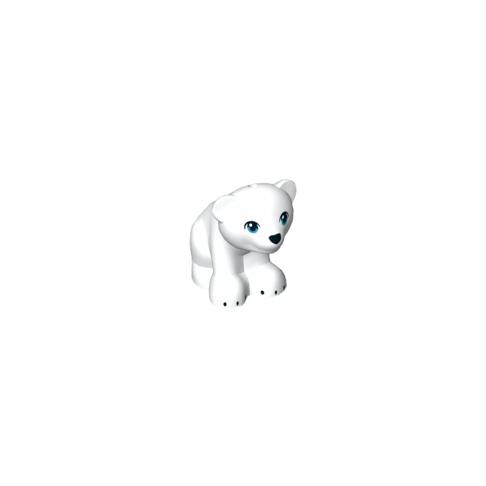 LEGO White Bear (Sitting) with Dark Azure Eyes (14732 / 25403) | Brick Owl