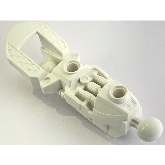 LEGO White Bionicle Toa Upper Leg / Knee Armor with Ball Joints (53548 ...