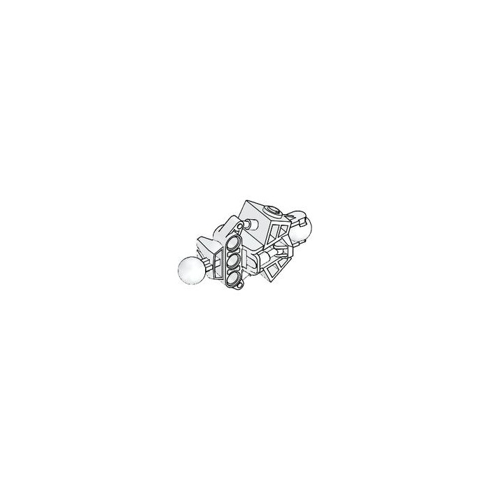 LEGO White Bionicle Vahki Leg Section with Ball Joints (47328) | Brick Owl