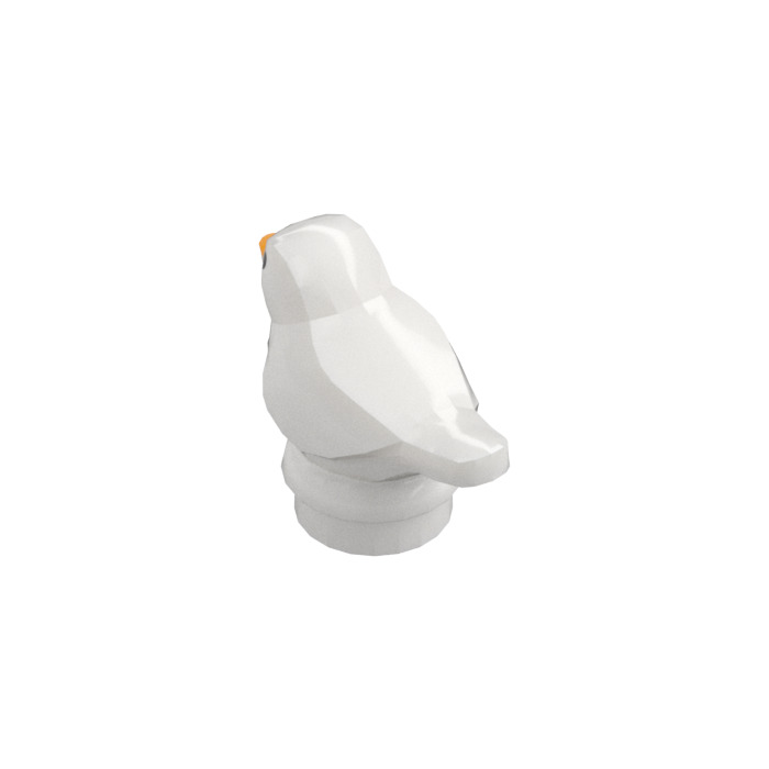 LEGO White Bird with Bright Light Orange Beak (48831 / 100043) | Brick Owl