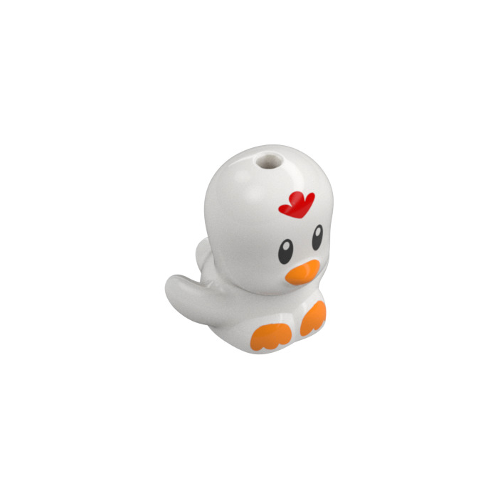 LEGO White Bird with Open Wings with Red Comb (3918 / 104220) | Brick Owl