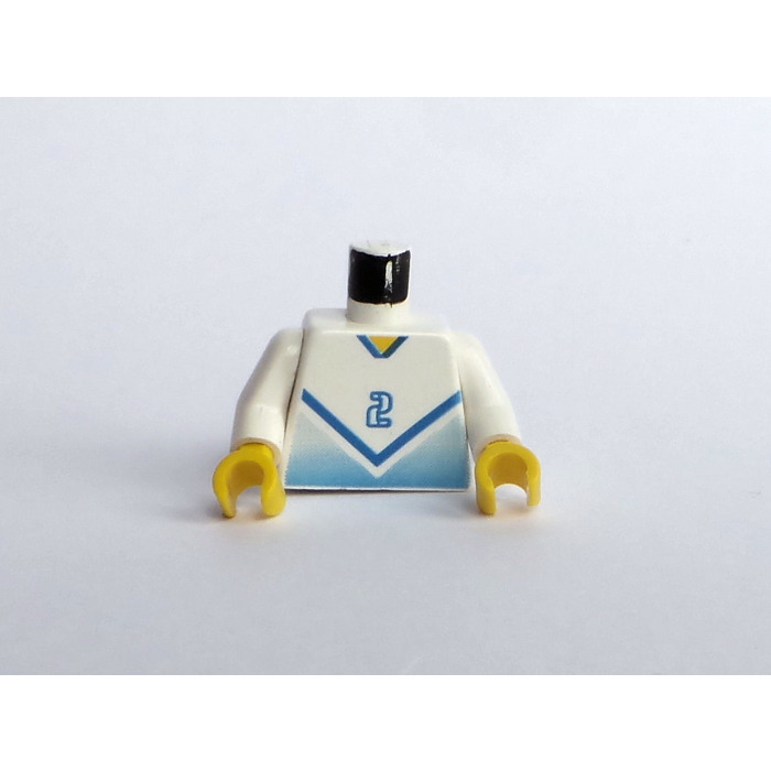 LEGO White Blue and White Football Player with "2" Torso (973) | Brick ...