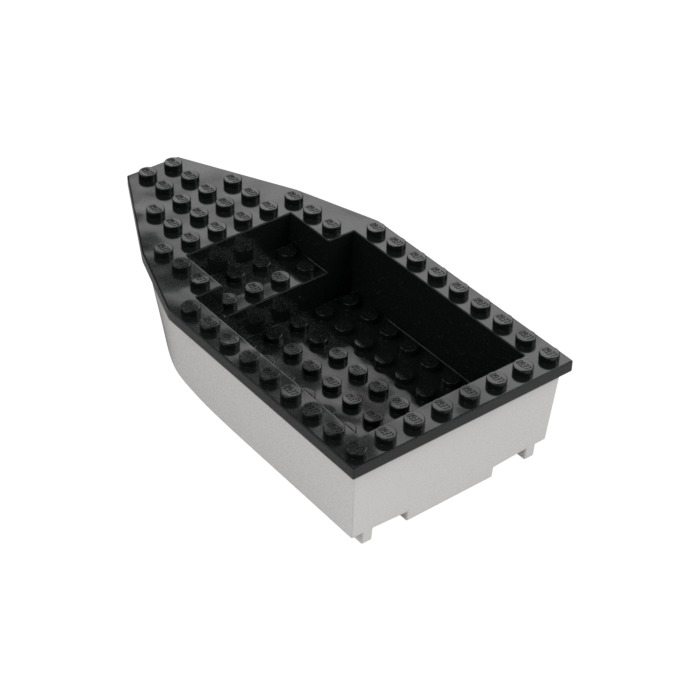 LEGO White Boat 8 x 16 with Black Top (28925) | Brick Owl