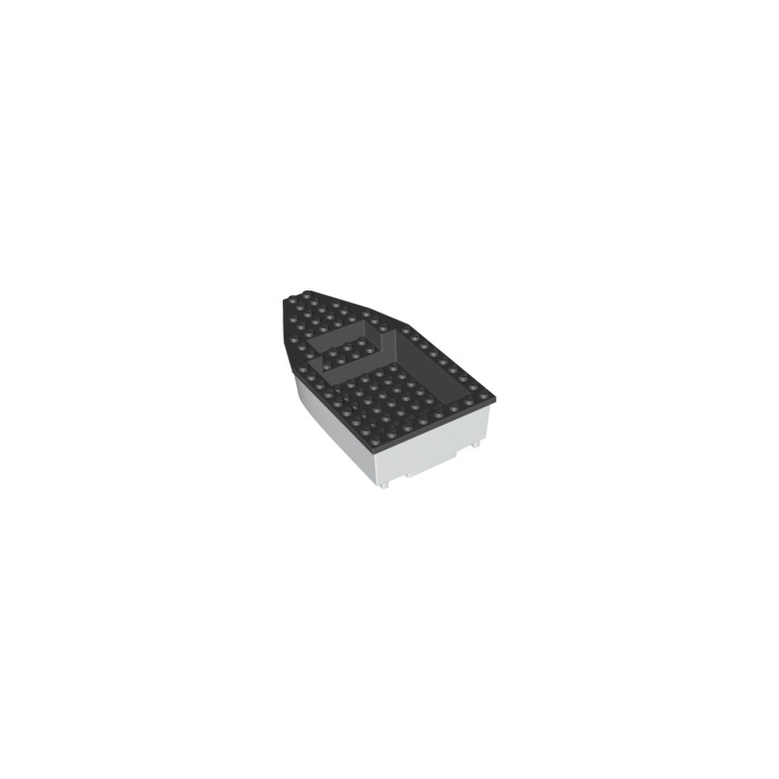 LEGO White Boat 8 x 16 with Black Top (28925) | Brick Owl