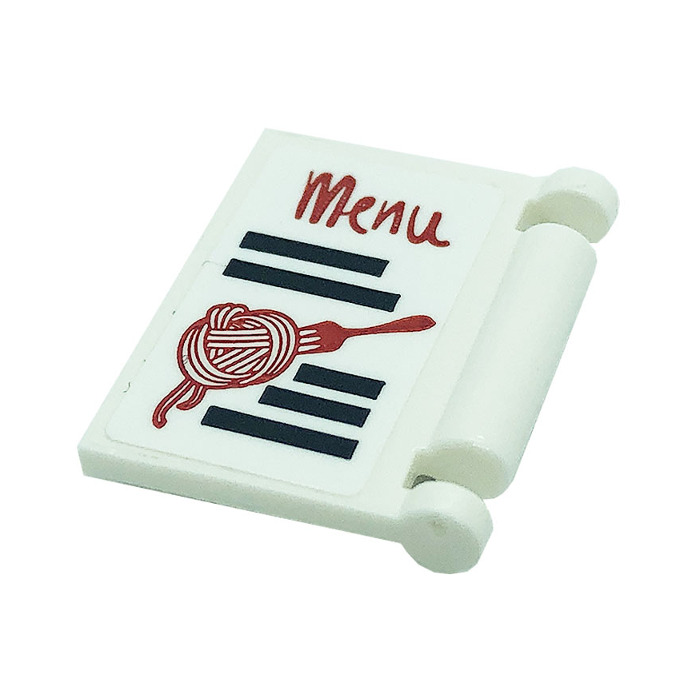 LEGO Blanco Portada de libro con Spaghetti Menu Pegatina (24093 ...