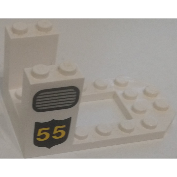 LEGO Bracket 4 x 7 x 3 with "55" (30250 / 83437) | Brick Owl