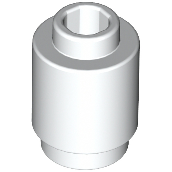 LEGO White Brick 1 x 1 Round with Open Stud (3062 / 35390) | Brick Owl ...