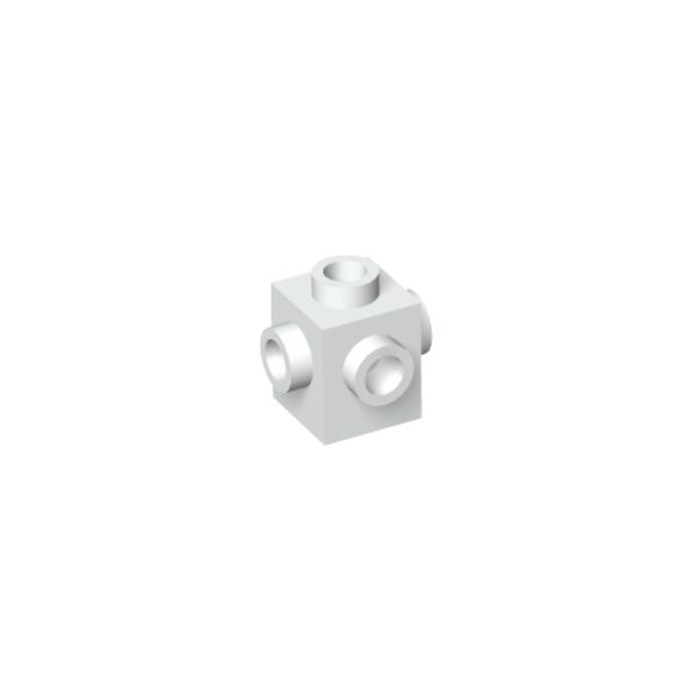 LEGO White Brick 1 x 1 with Studs on Four Sides (4733) | Brick Owl ...